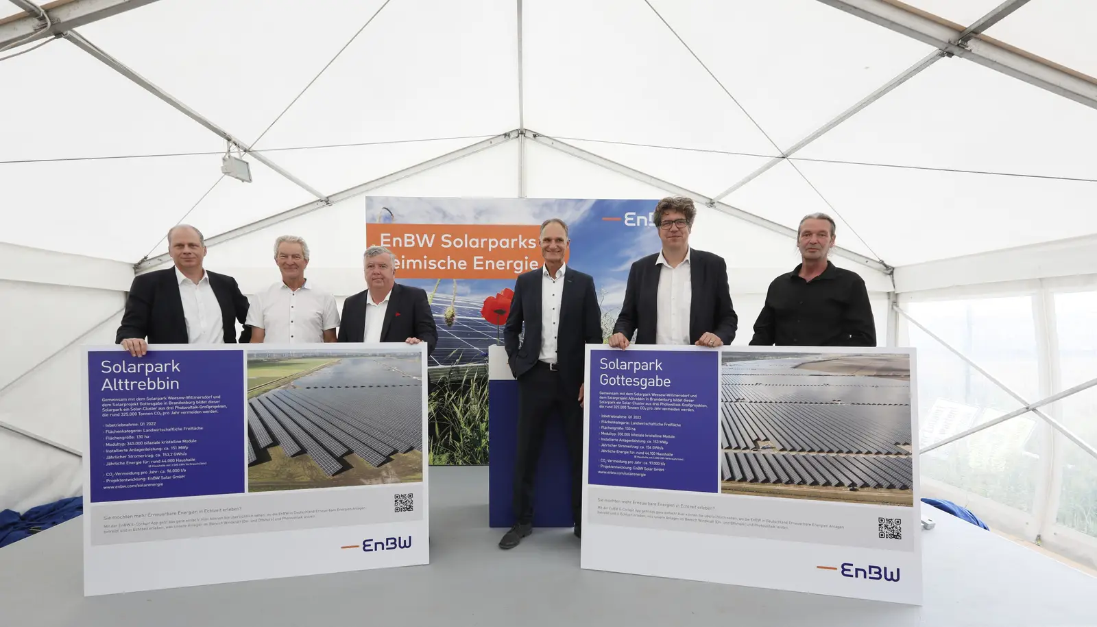 Zwei XXL-Solarparks der EnBW in Deutschland eingeweiht | EnBW