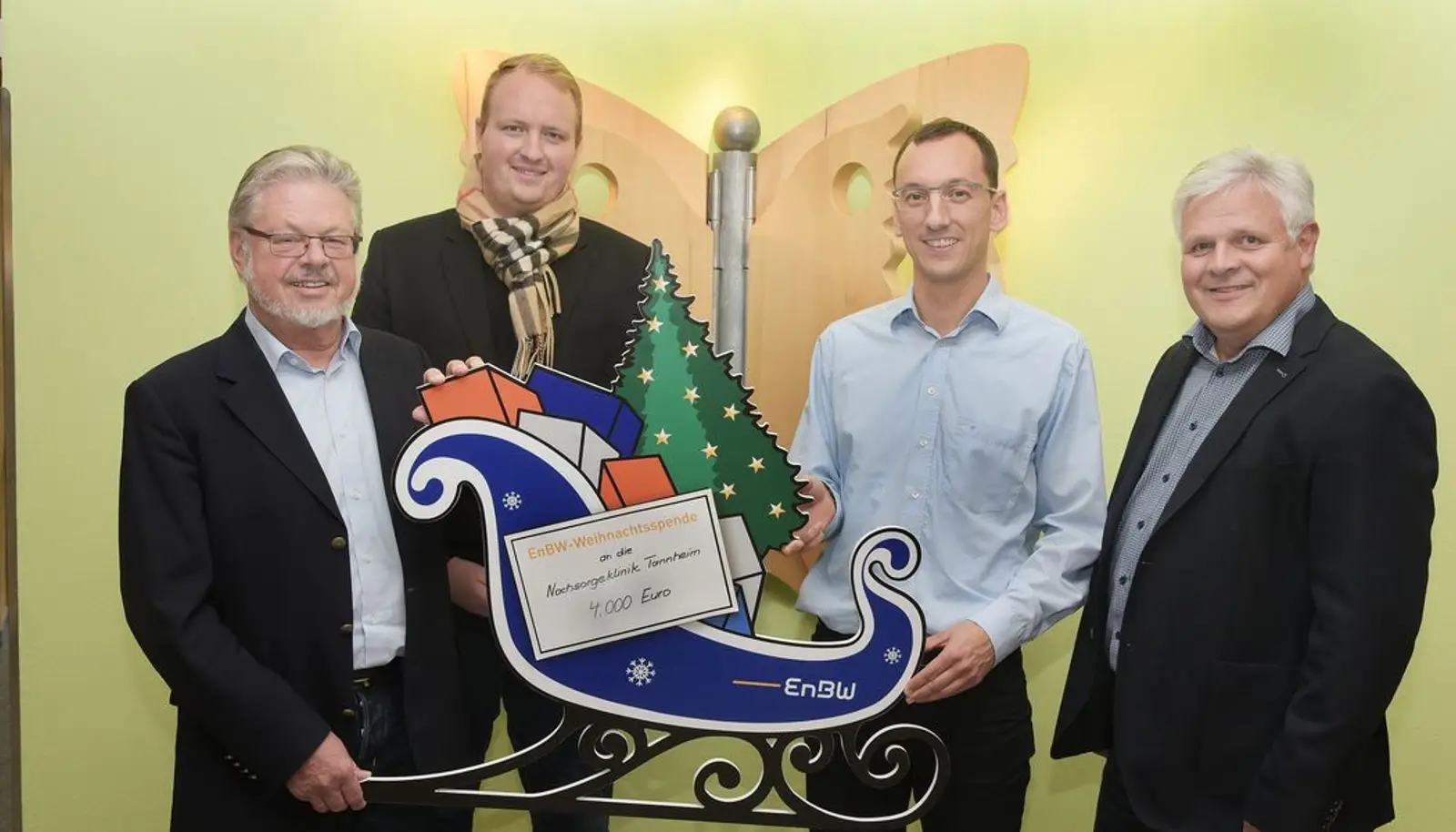 Auch Weihnachten 2018 gilt bei der EnBW das Motto „Spenden statt | EnBW