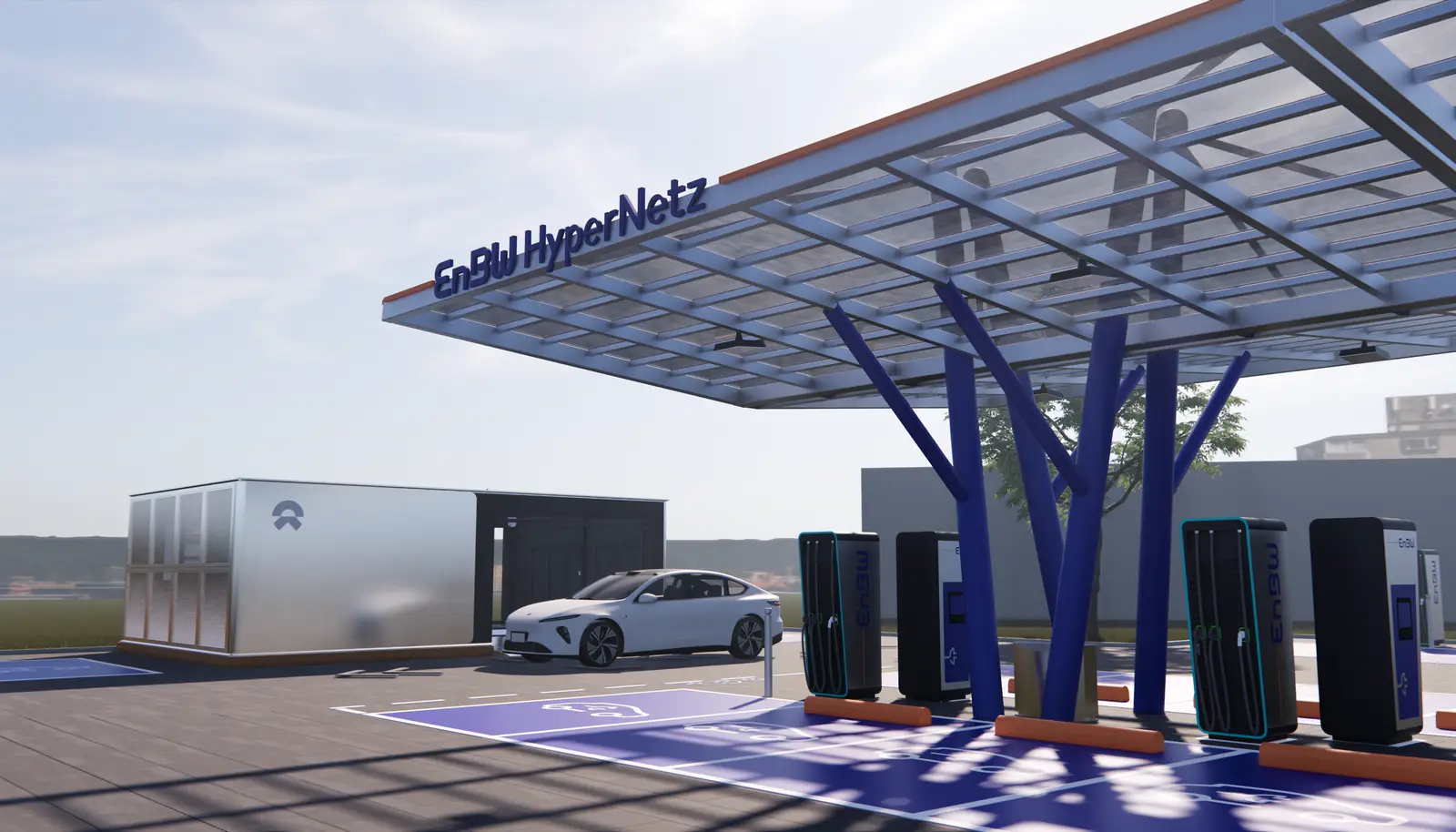 NIO und EnBW erweitern Lademöglichkeiten für E-Autos | EnBW